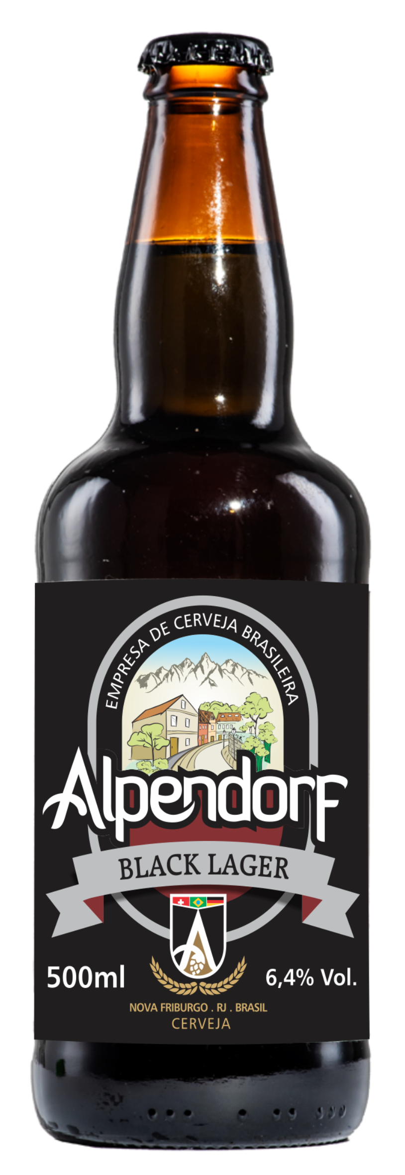 Black Lager 500ml - Compre cervejas Alpendorf - Rótulos premiados!